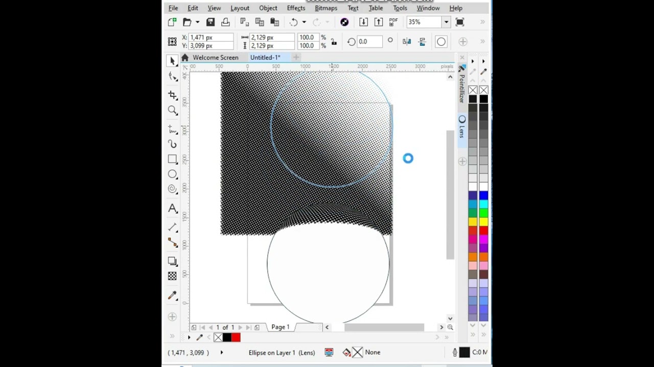 3d Sphere in CorelDraw #learncoreldraw #design #coreldesign #create3dtext