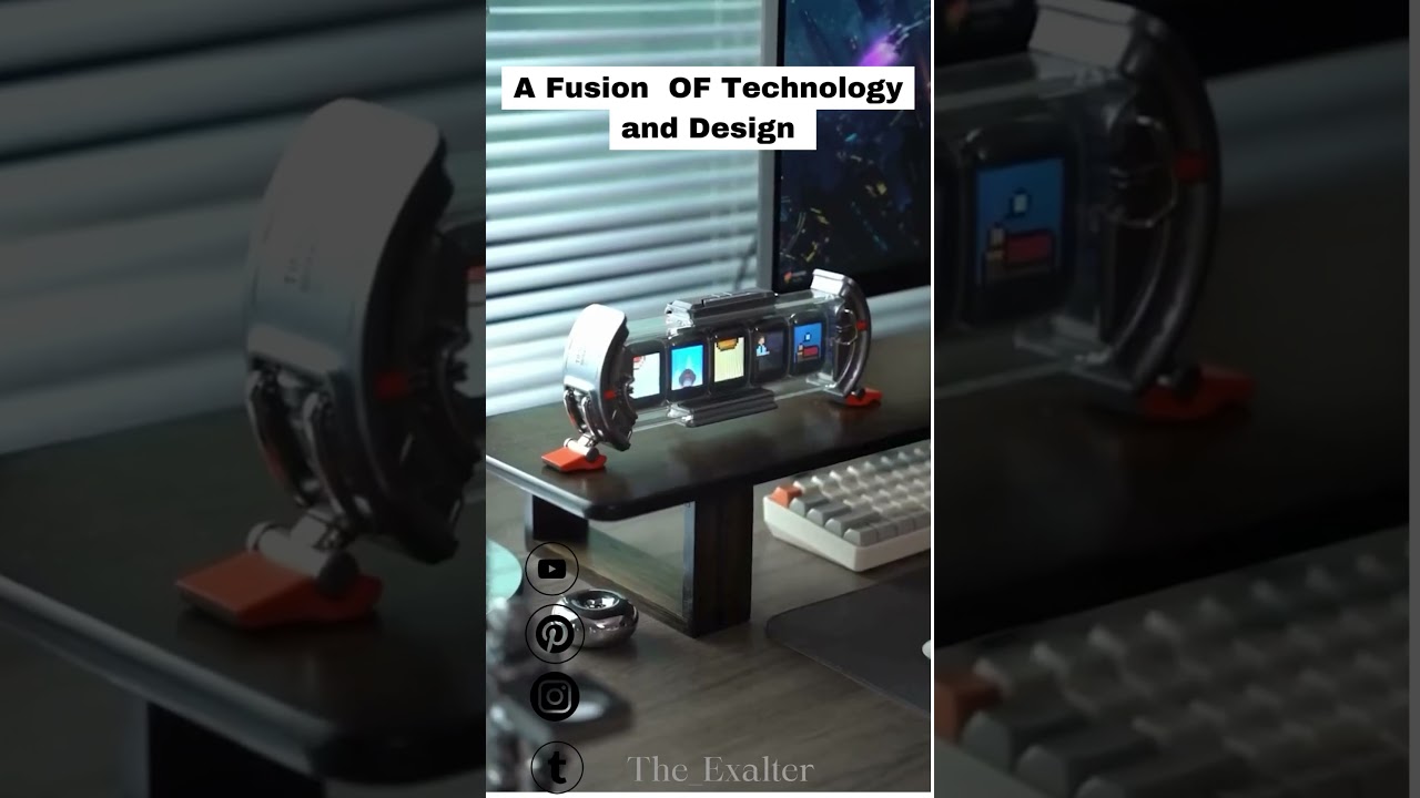 A Fusion of Technology and Design ; Opens a new tab Home Pixel Art Infused Digital Desktop Watch,