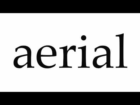 How to Pronounce aerial