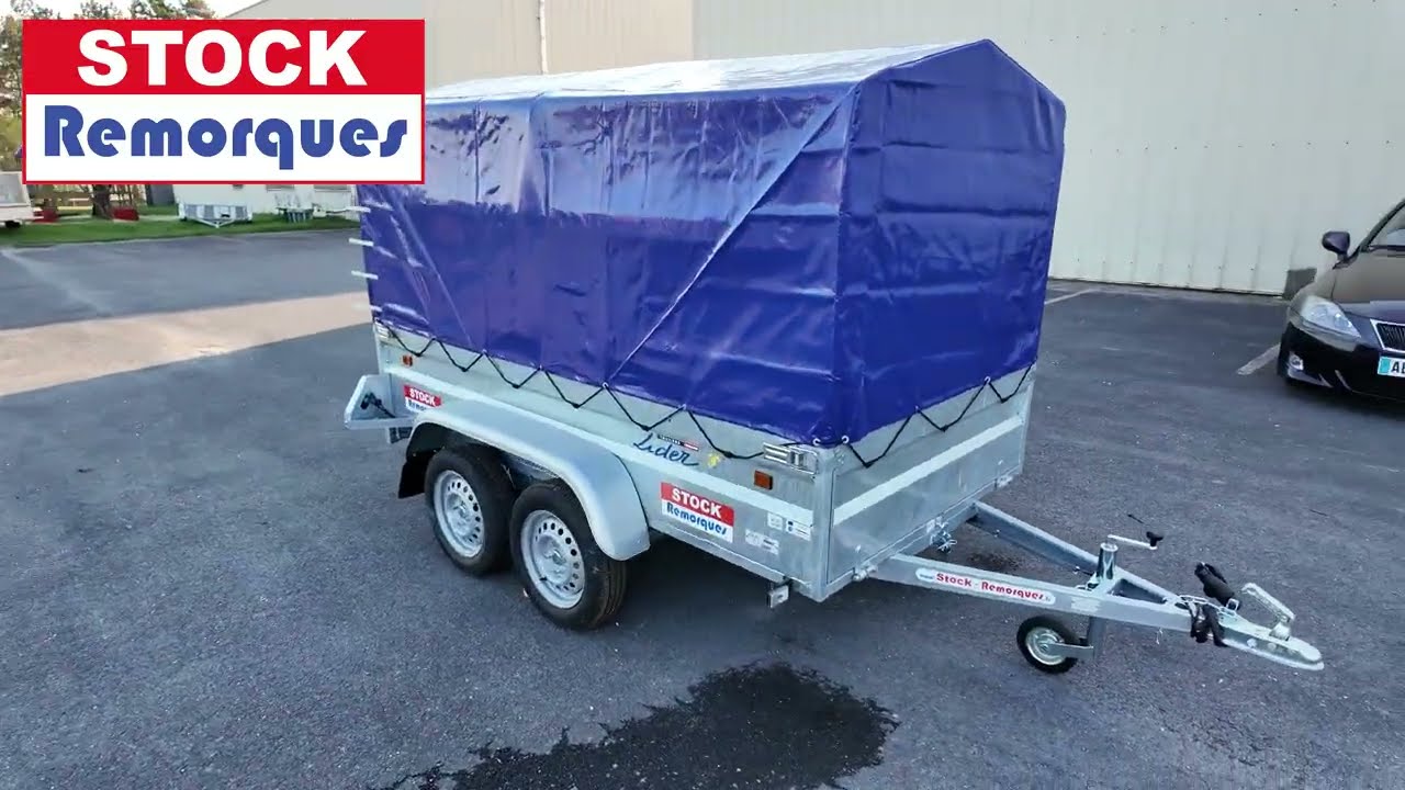 Remorque robust avec bache haute