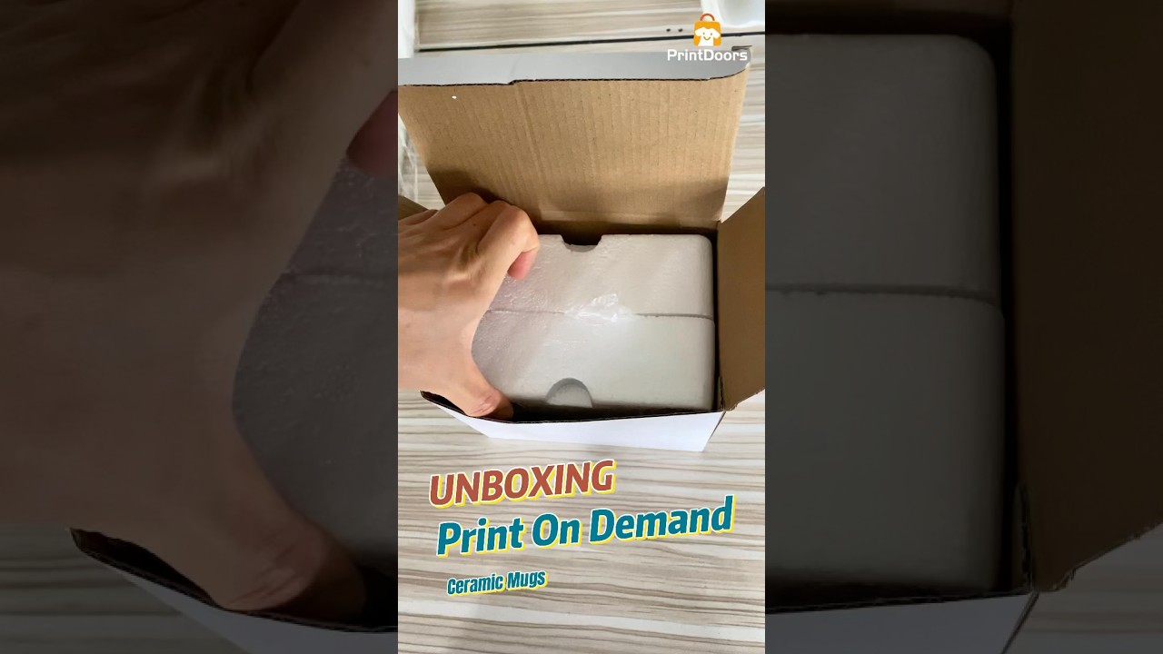 Unboxing Print On Demand Ceramic Mugs