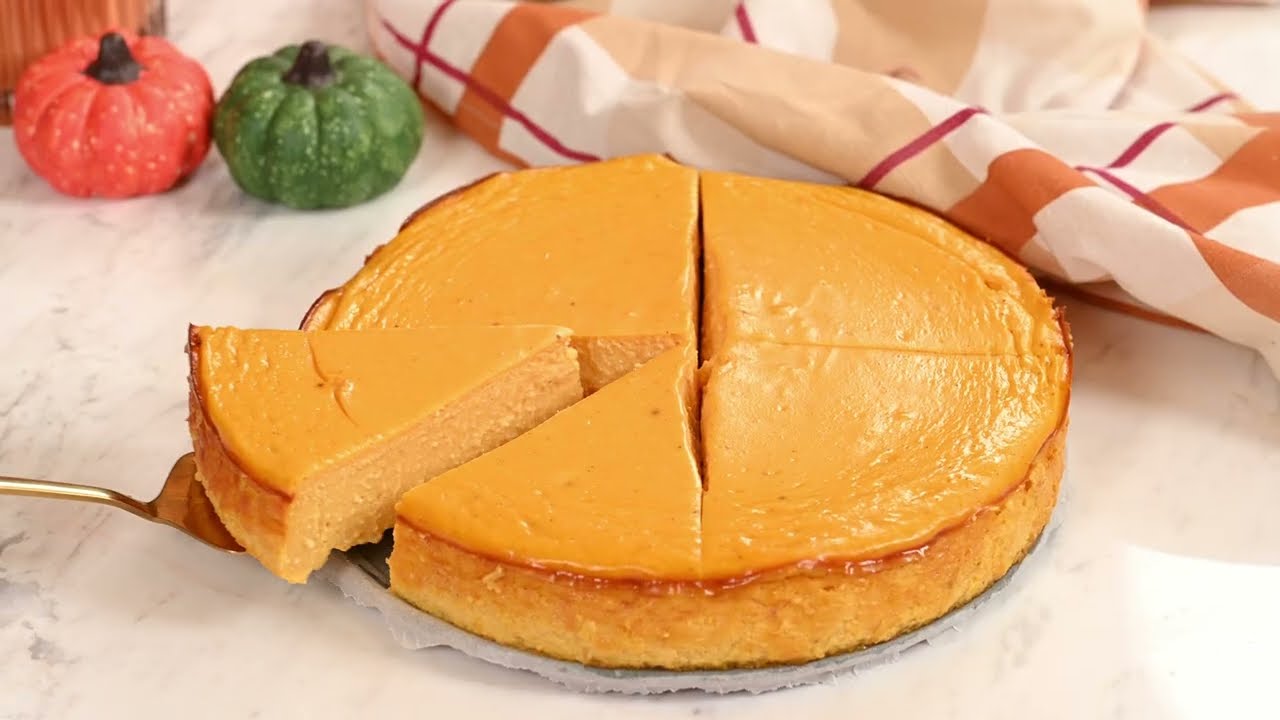 High Protein Pumpkin Pie | Healthy Cottage Cheese Pumpkin Cheesecake Recipe