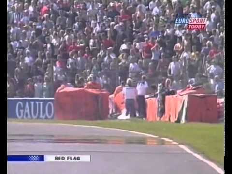 2002 World Supersport Assen - Oil Spill and Pile Up