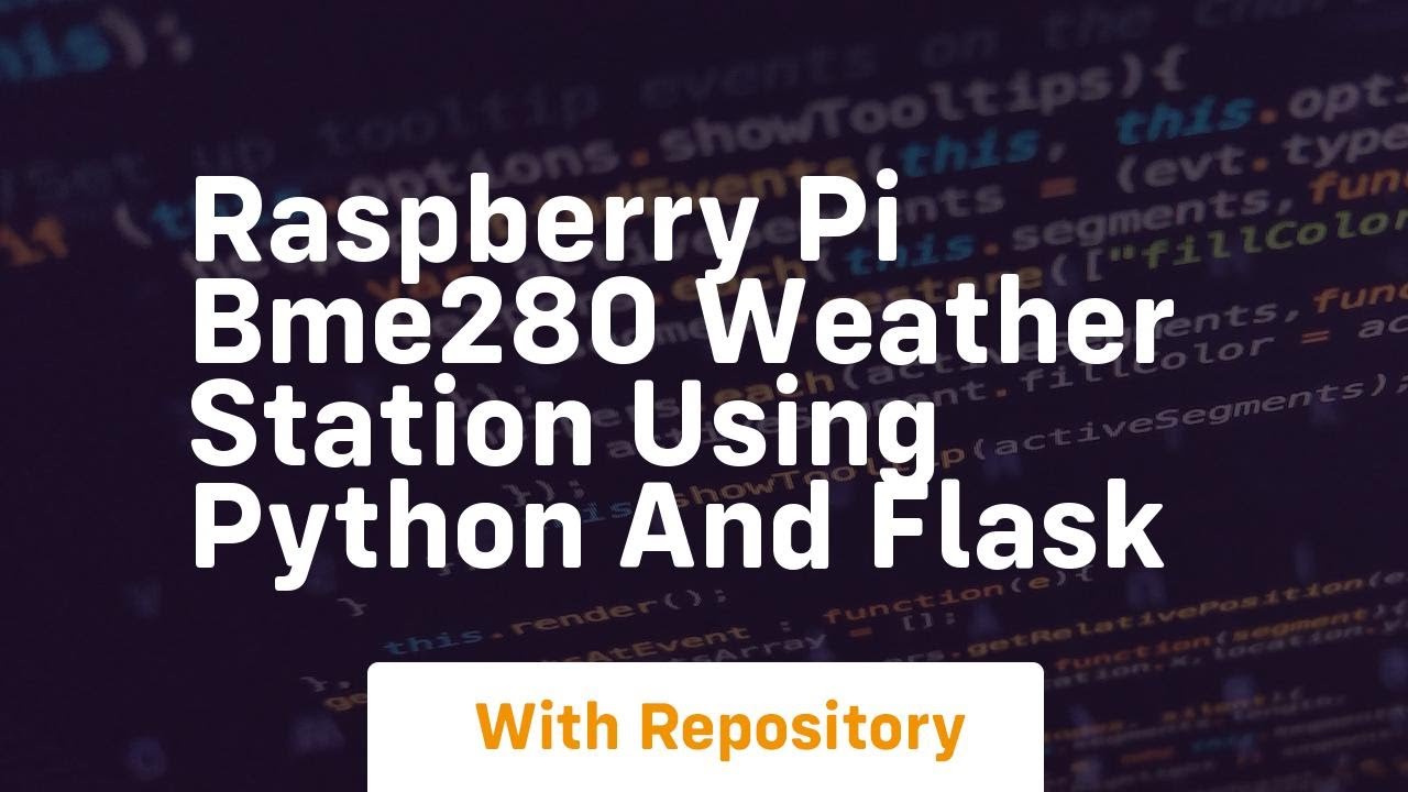 Raspberry pi bme280 weather station using python and flask
