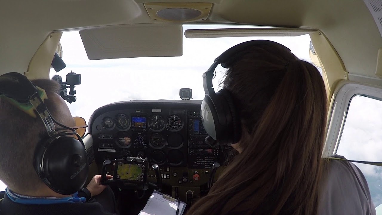 IFR training flight with a No Gyro approach to the final approach course into Grand Rapids.