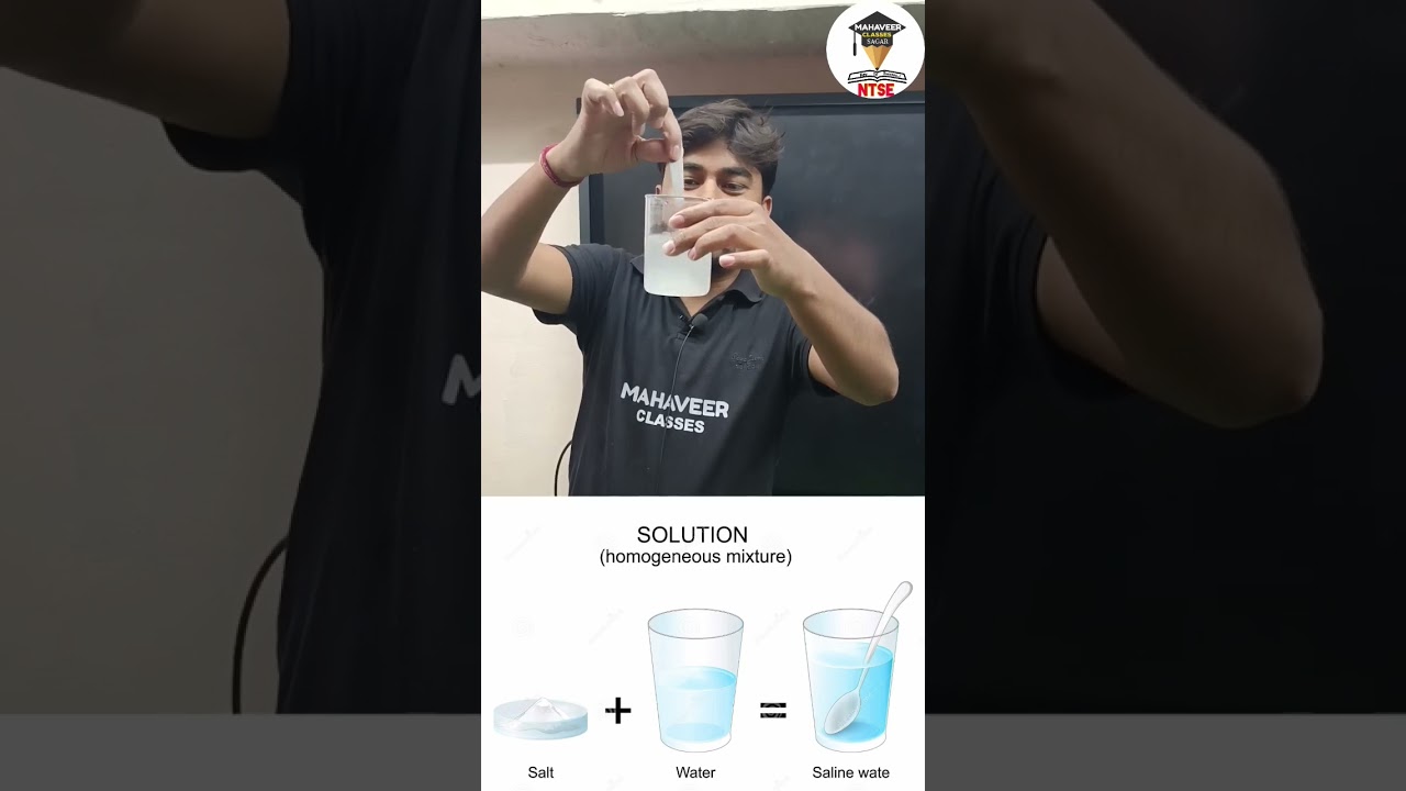 homogeneous & Heterogeneous mixture #ntse #matter #9thscience #bhagwanjisir #scienceexperiment