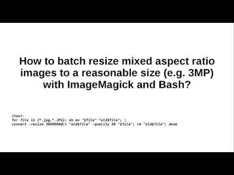 Batch resize big images with ImageMagick to 3MP in Bash