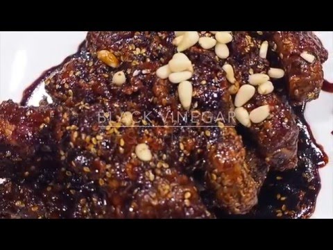 Black Vinegar Ribs with Nuts