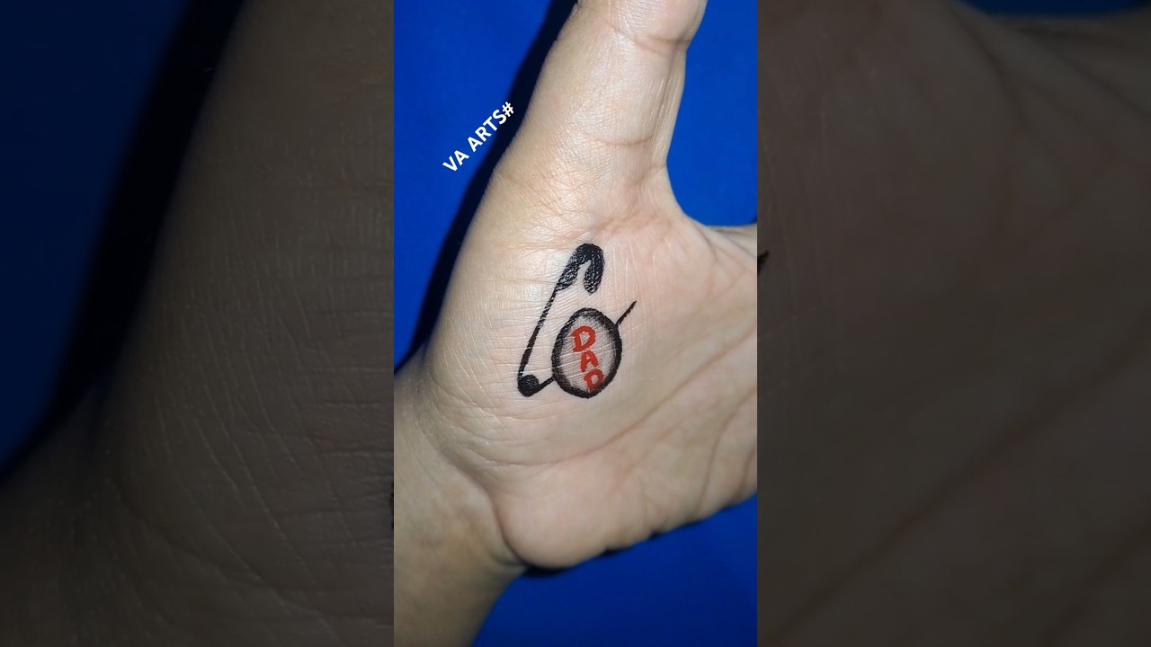 DIY PIN DAD TATTOO 👌❤️❤️👌🧷 #tattoo #shorts #viral #2k25