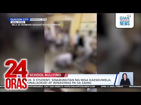 Gr. 8 student, sinabunutan ng mga kaeskuwela; kinaladkad at winasiwas pa sa sahig | 24 Oras