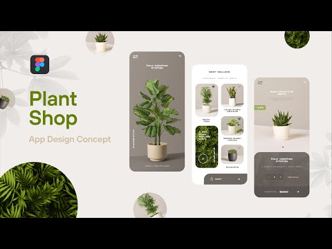 Plant Shop Mobile App | Speed UI Design Art | Figma Tutorial