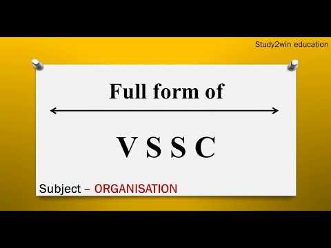 VSSC ka full form | Full form of VSSC in English | Subject - ORGANISATION