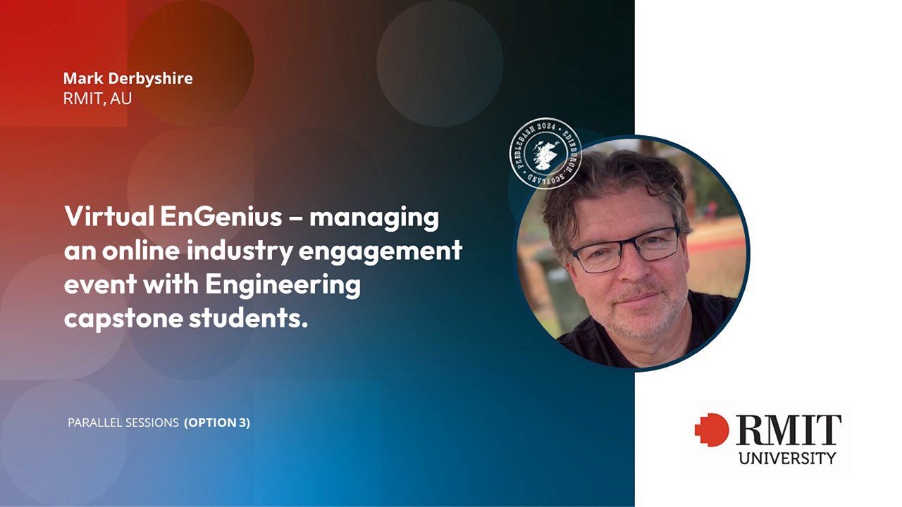 Virtual EnGenius: How RMIT Took Engineering Capstone Projects Online