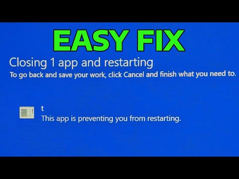 How To Fix This App is Preventing Shutdown or Restart Screen