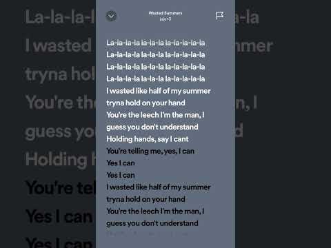 juju - Wasted Summers #trending #hits #spotifylyrics #tiktok #summer #newmusic #music