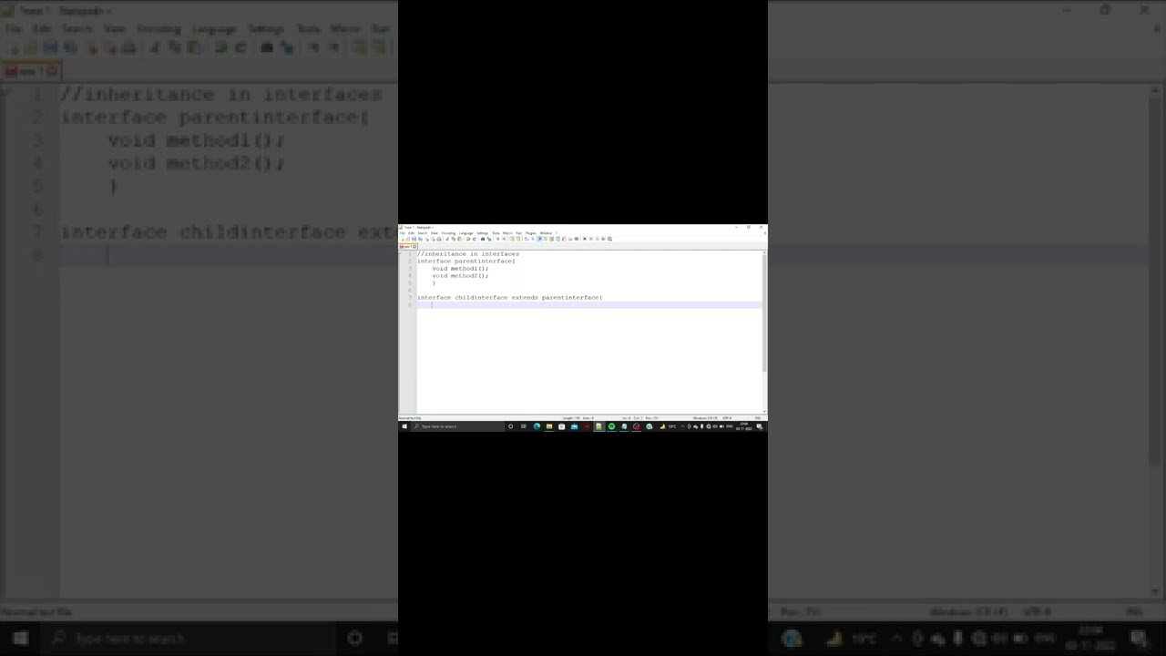 Inheritance in Interfaces in Java #java #coding #programming #developer #javaprogramming