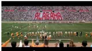 Alabama Crimson Tide's Forrest Gump (with Notre Dame's Rudy Music)
