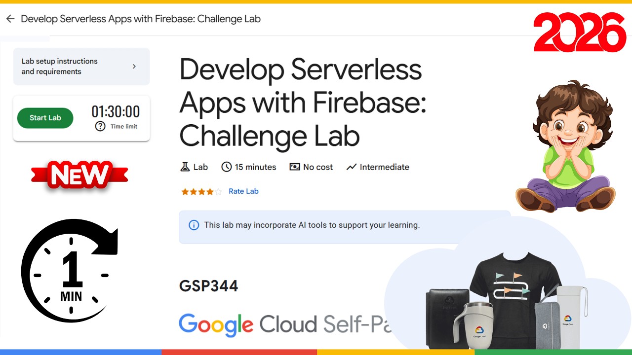 Develop Serverless Apps with Firebase: Challenge Lab | GSP344