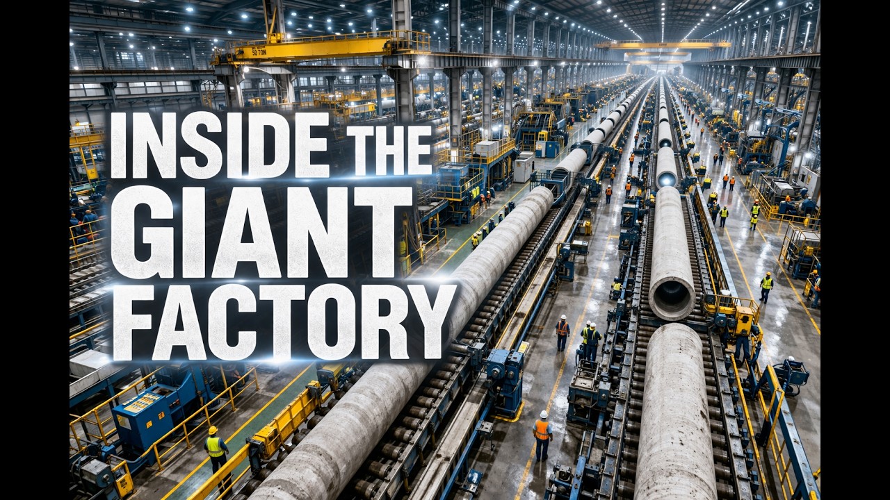 Inside the Spun Concrete Pile Factory – How 1000 RPM Machines Create Million-Dollar Foundations