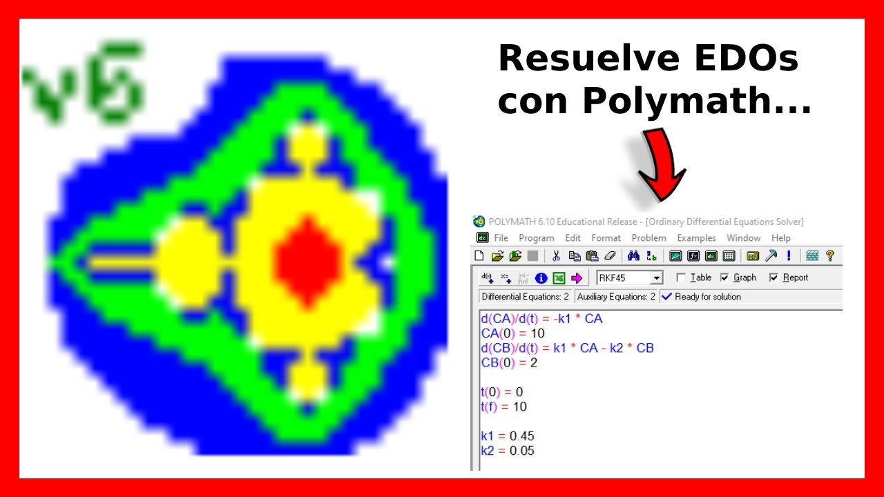 Como resolver EDOs con Polymath | 2023 💻📓