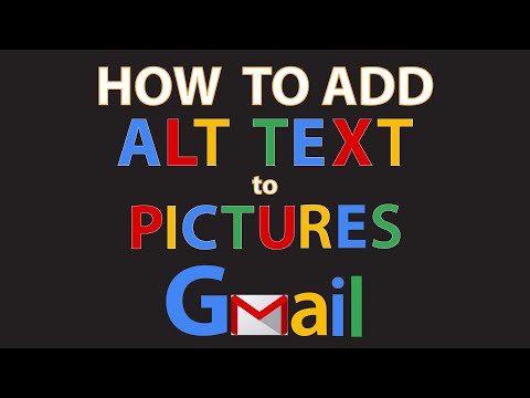 Google Gmail: How To Add Alt Text To A Picture In Gmail | PC |
