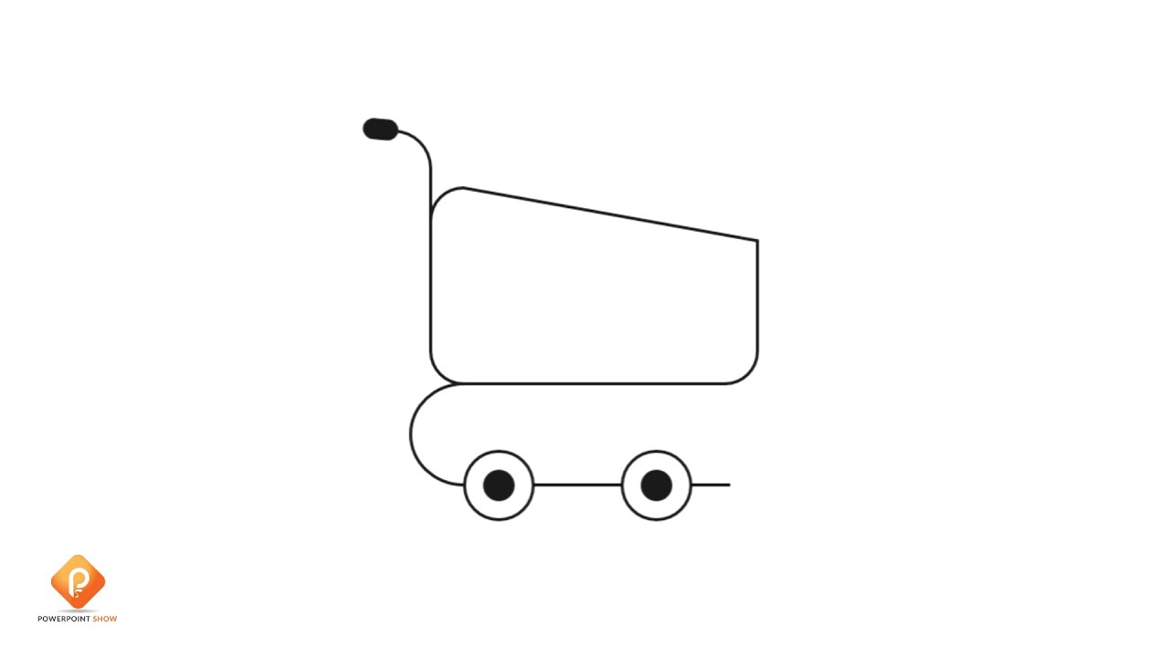 Shopping Cart | Basic PowerPoint Icon making Tutorial | PowerPoint Show