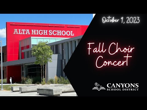 Alta High School Fall Choir Concert