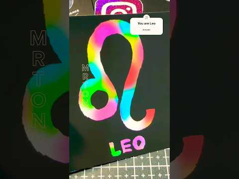 Easy drawing Leo Horoscope Sign #shortsdrawing #leo #horoscope #sign #astrology #scratchbook #diy