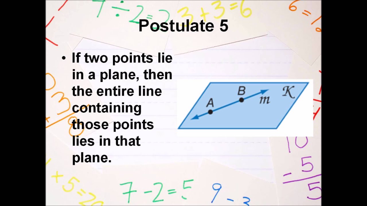 Basic Geometric Postulates