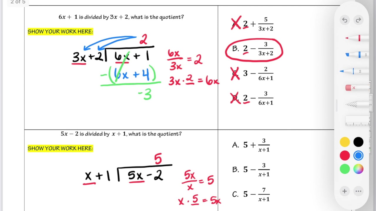 Algebra 2 Quarter 3 Review