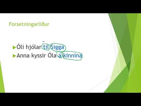 Setningafræði – Íslenska