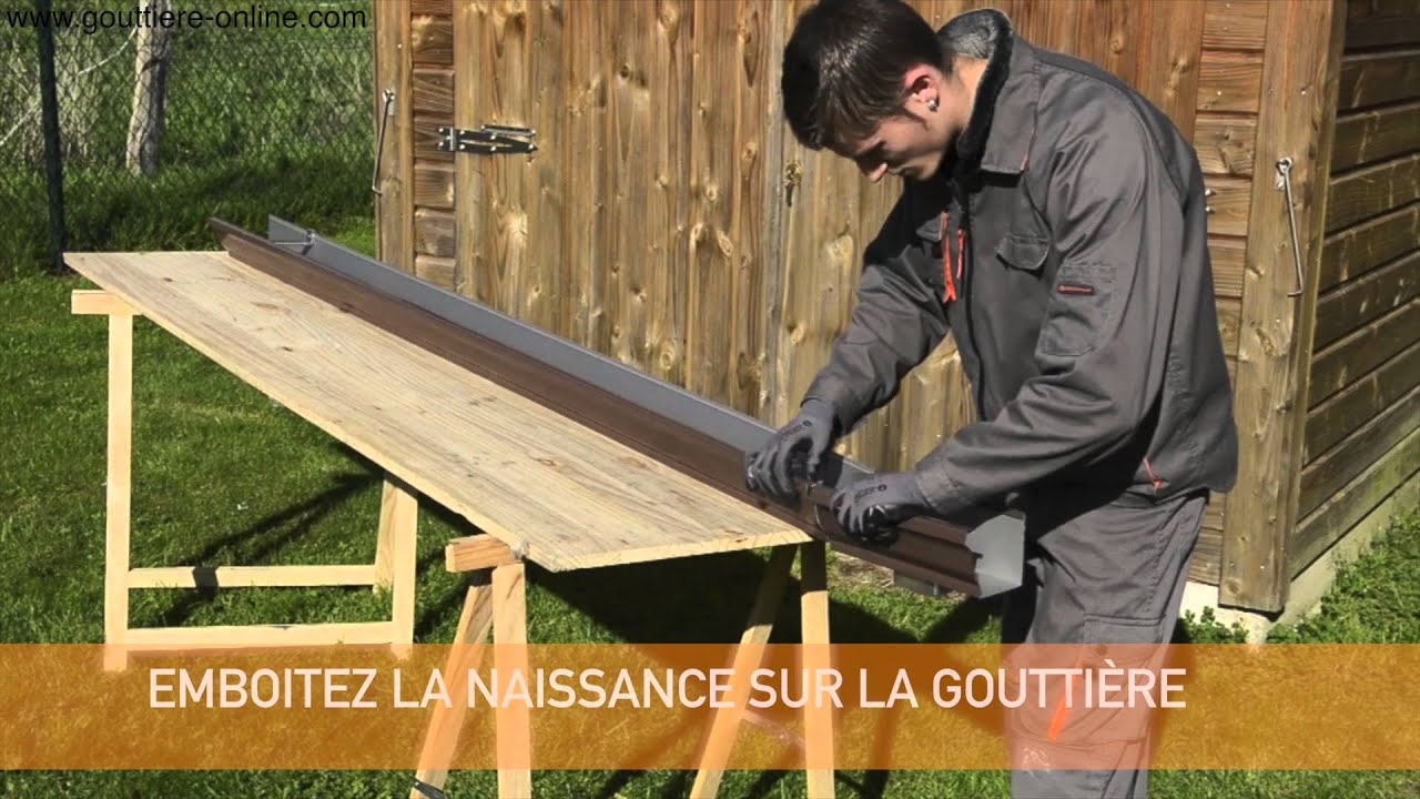 Pose Gouttière Aluminium avec jonction