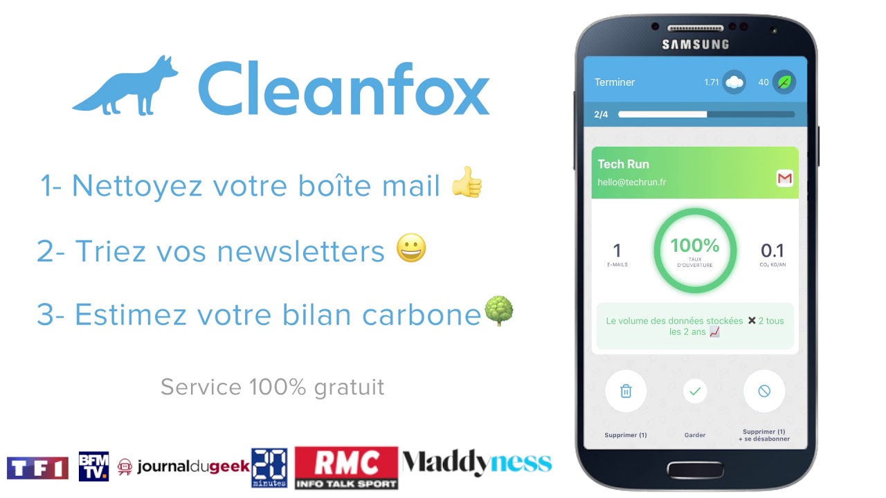 Cleanfox - Android App Preview Video - French