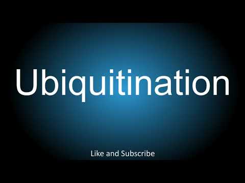 How to correctly pronounce - Ubiquitination.