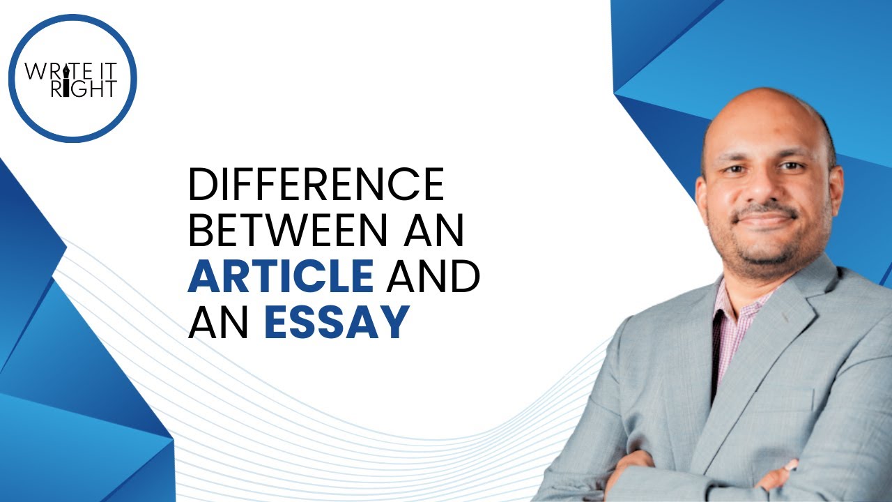 Differences between an article and essay