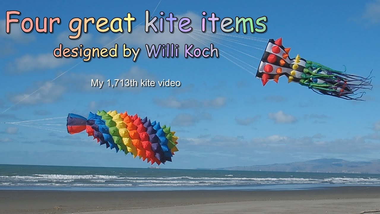 Four great kite items designed by Willi Koch