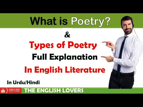What is Poetry and its types full Explanation in Hindi or Urdu