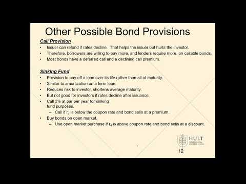 Fin Man Chapter 5 on Bonds video 4 other bond provisions