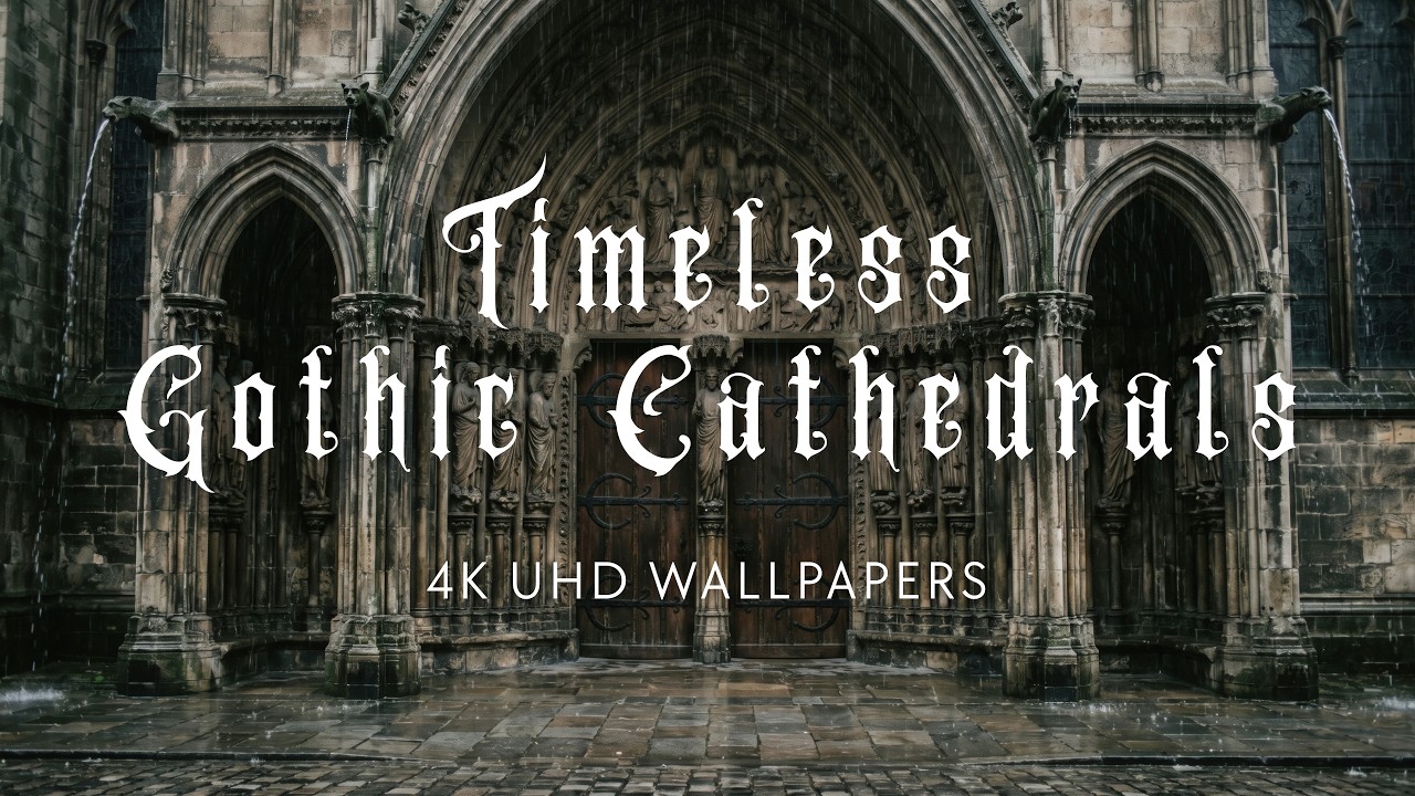 Timeless Gothic Cathedrals – 5-Hour 4K UHD Wallpapers (10 Images – 1 Every 30 Minutes)