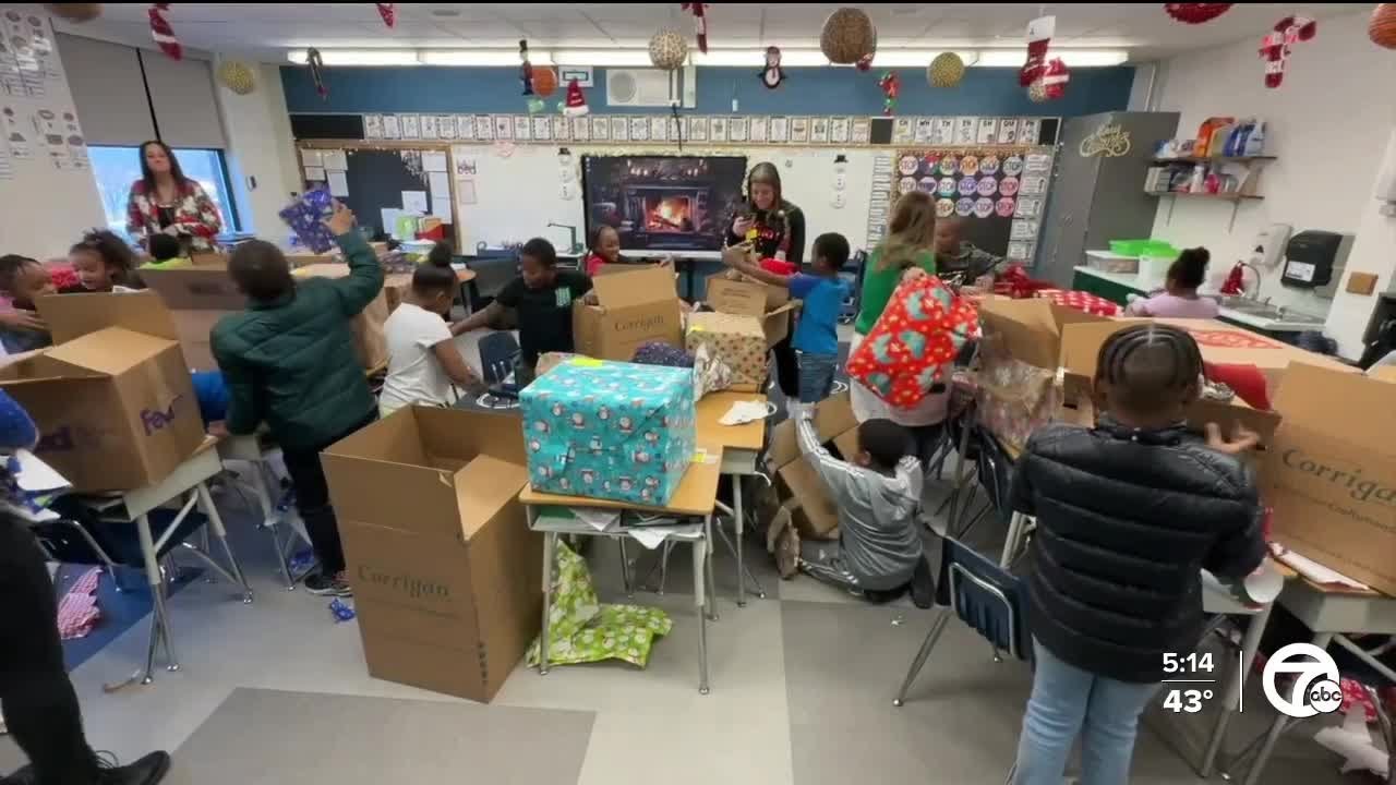 Walled Lake community surprises Inkster students with thousands of personalized gifts