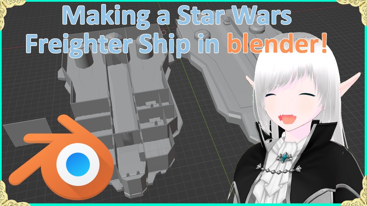 Making a Star Wars Freighter Ship in blender!