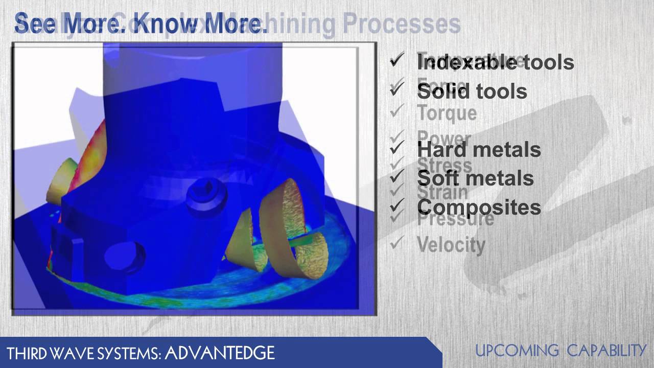 Third Wave Systems Simulations Preview for AdvantEdge and Production Module