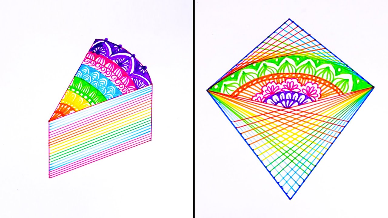 22 Easy Drawing Tricks For School || Tutorial Drawing