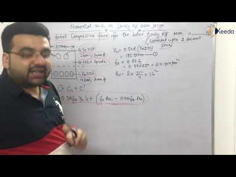 Numerical Number 2 of Doubly R F beam design - Concrete Structures - GATE Video Lecture ...