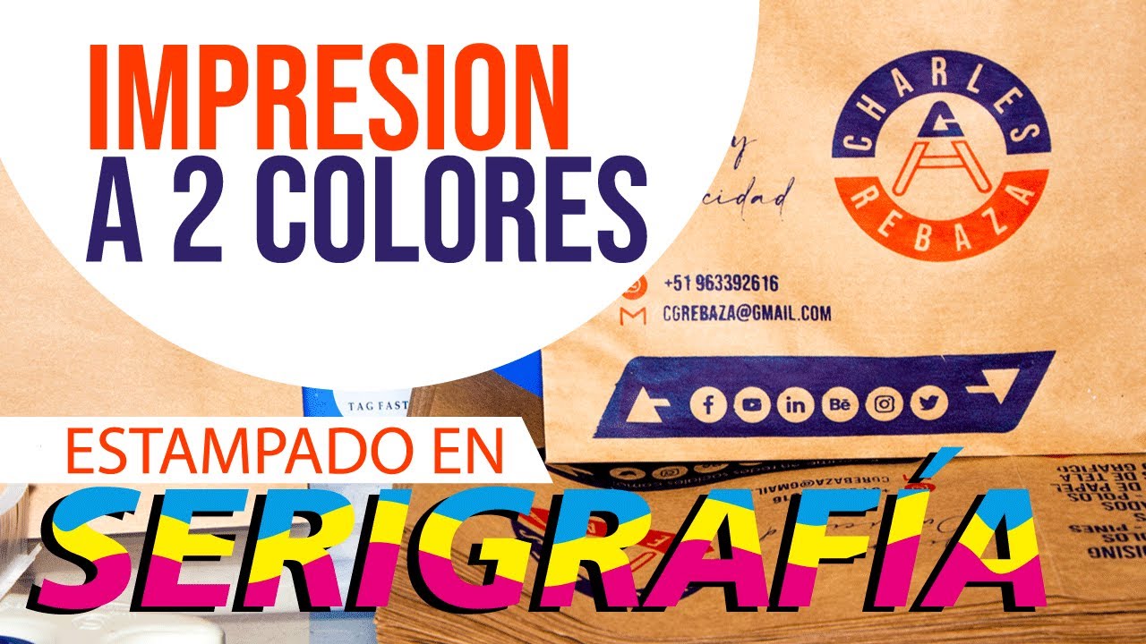 🔴 PRINTING KRAFT PAPER BAGS WITH 2 COLOR SCREEN PRINTING