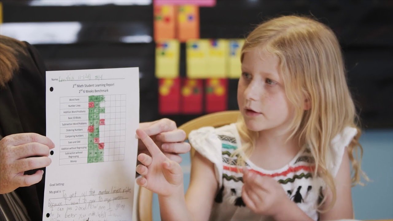 How a Second Grader Tracks Her Own Academic Growth