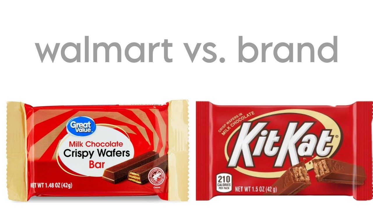 brand vs walmart version candy bars!! 🍫 #tastetest #walmart #snickers #kitkat #twix