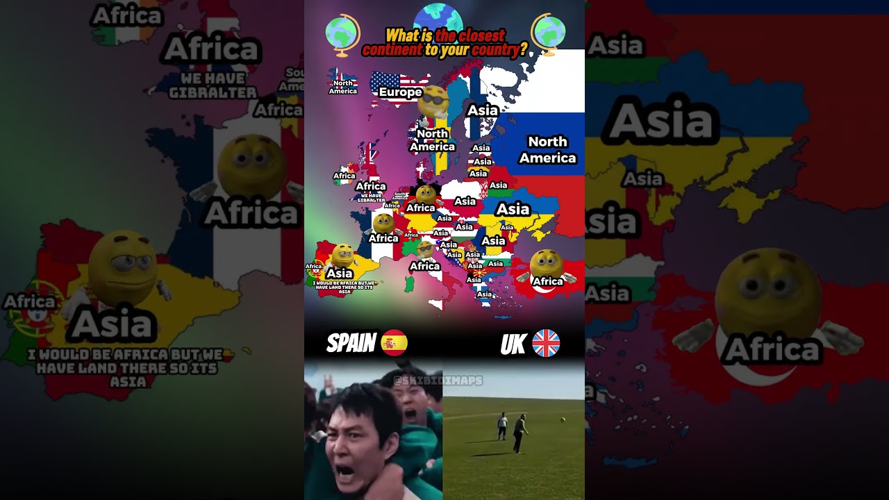 What is the closest continent to your country? #europe #geography #mapping #countries #memes