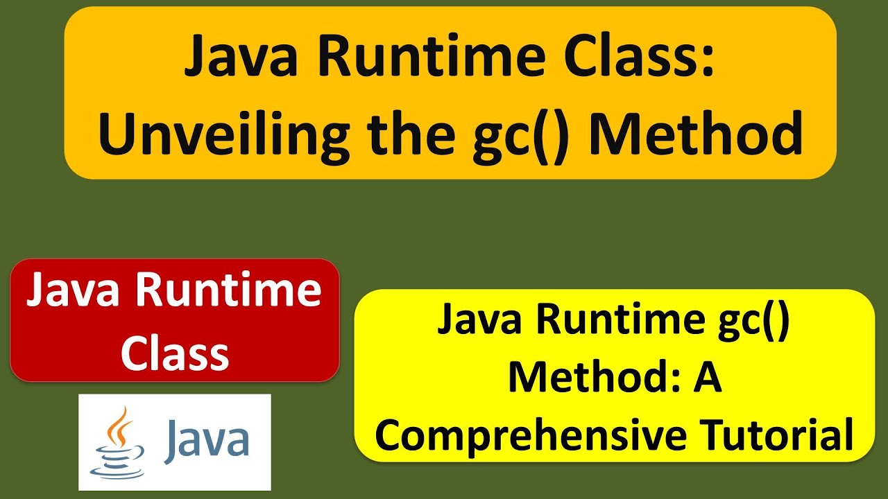 Java Runtime Class: Unveiling the gc() Method  | Java Tutorial