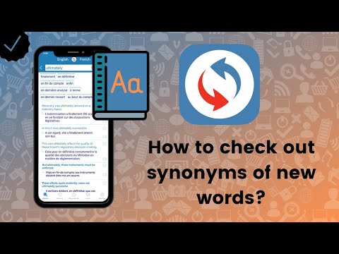 How to check out synonyms of new words on Reverso?